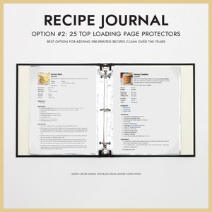 Personalized Recipe Journal With Natural Linen Cover | Personalized ...