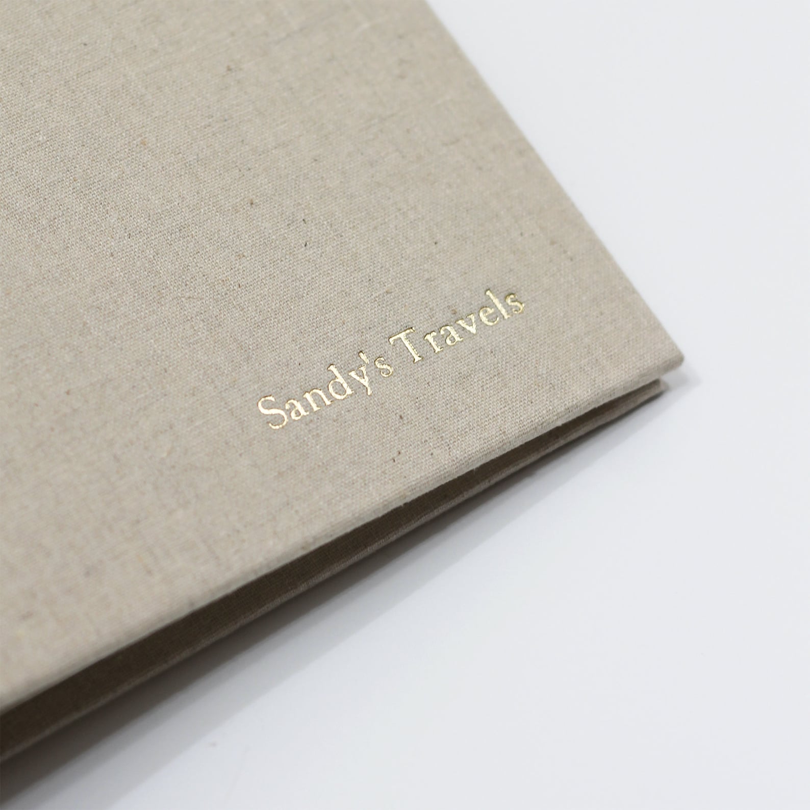 Medium Postcard Album With Natural Linen Cover | 2 Postcards per Clear ...