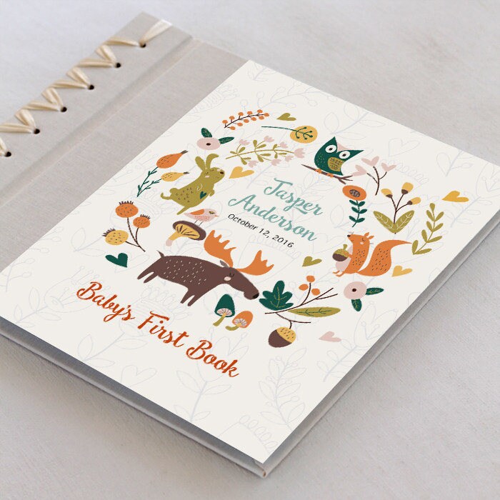 Personalized TWO MOMS Baby's First Book With forest - Etsy