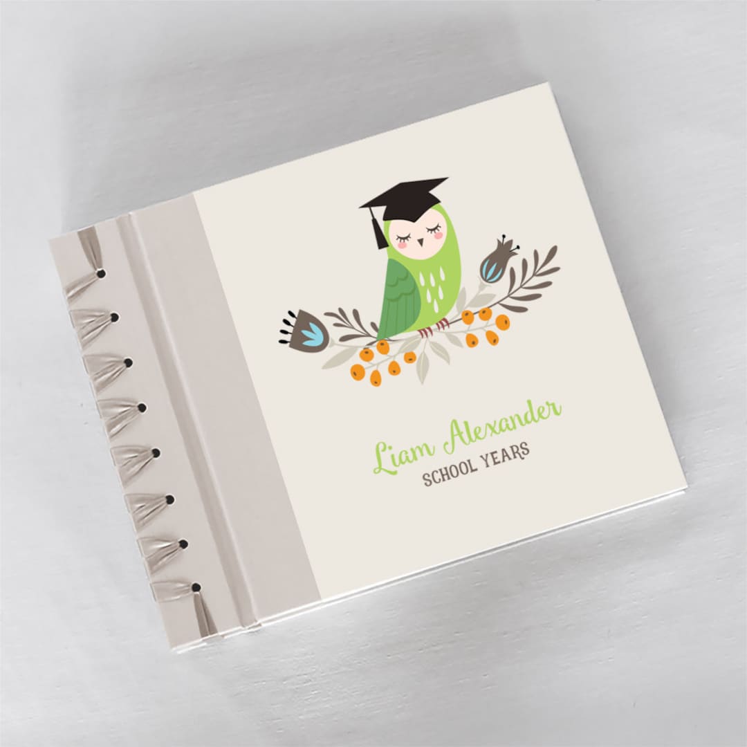PERSONALIZED School Years Album With the Graduate (green) Cover ...