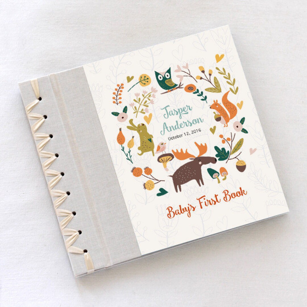 PERSONALIZED Baby's First Book With Forest Friends Cover - Etsy