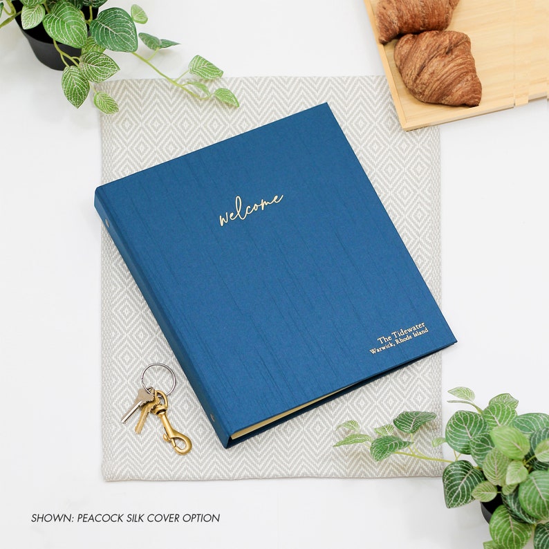 PERSONALIZED Welcome Binder With Natural Linen Cover - Etsy