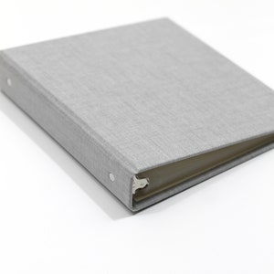 PERSONALIZED 5x7 Photo Binder With Dove Gray Cotton Cover | Price ...