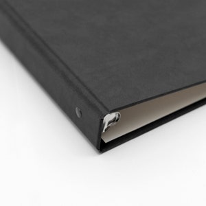 PERSONALIZED 4x6 Photo Binder With Black Vegan Leather Cover | Price ...
