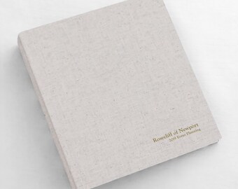 Photo Binder Album With natural Linen Cover / | Etsy