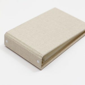 Small 4x6 Photo Binder With Natural Linen Cover | Holds up to 100 ...