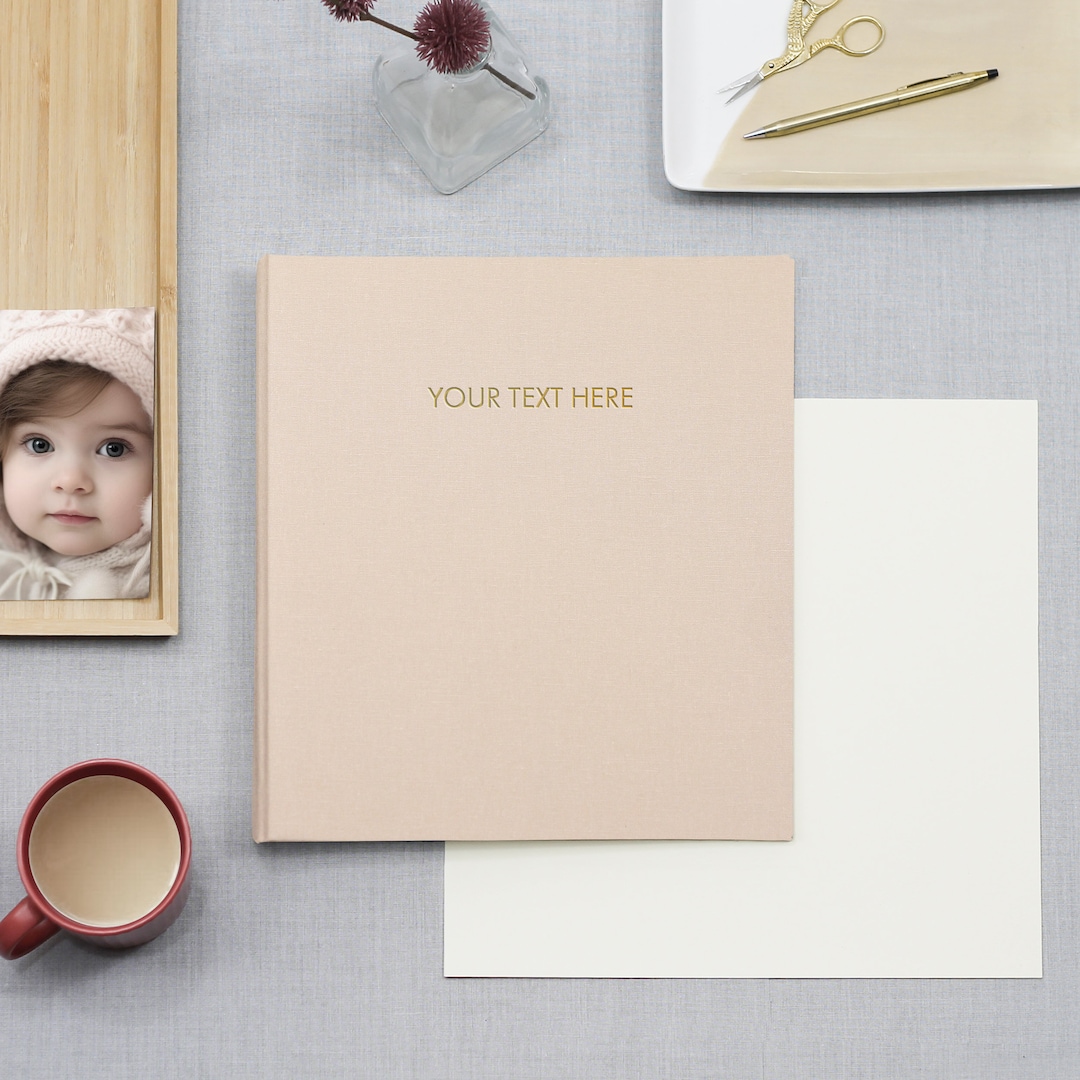 Custom Ring Binder With Ballet Pink Personalized Album Embossed Hard ...