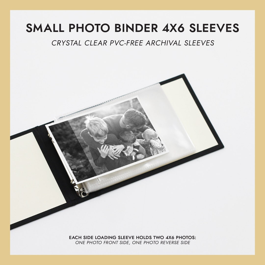 Small 4x6 Photo Binder Sleeves Pack of 10 for 40 Photos Fits Small ...