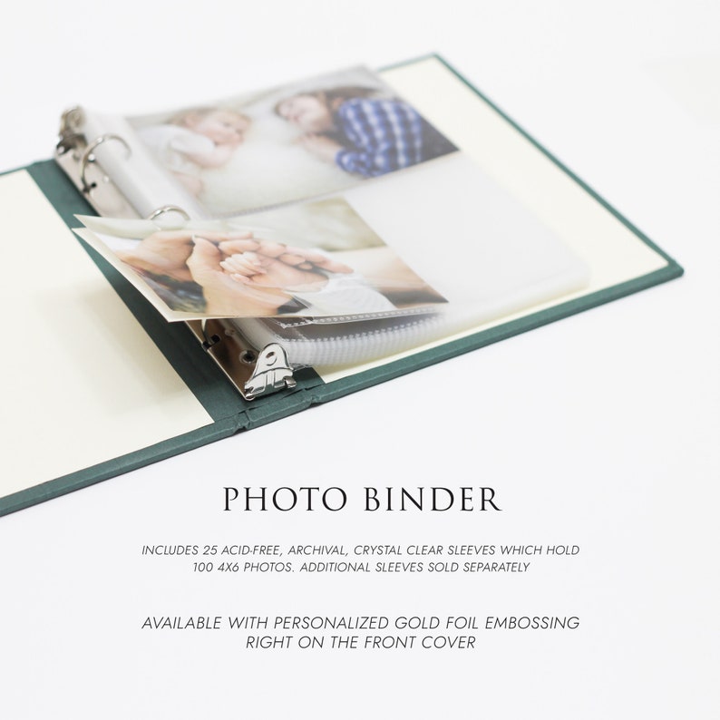 PERSONALIZED 5x7 Photo Binder With Champagne Silk Cover - Etsy