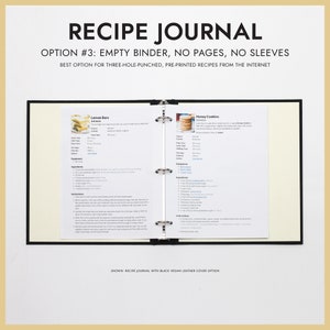 Personalized Recipe Journal With Natural Linen Cover | Personalized ...