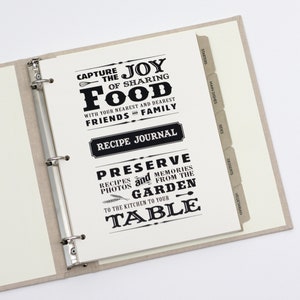 Personalized Recipe Journal With Natural Linen Cover | Personalized ...