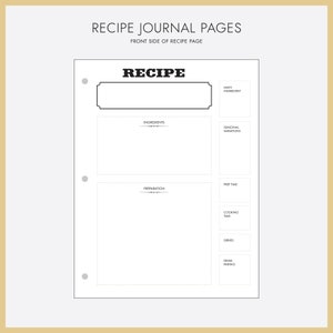 Personalized Recipe Journal With Pine Vegan Leather | Personalized Gift ...