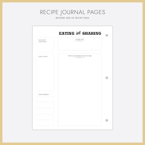Personalized Recipe Journal With Natural Linen Cover | Personalized ...