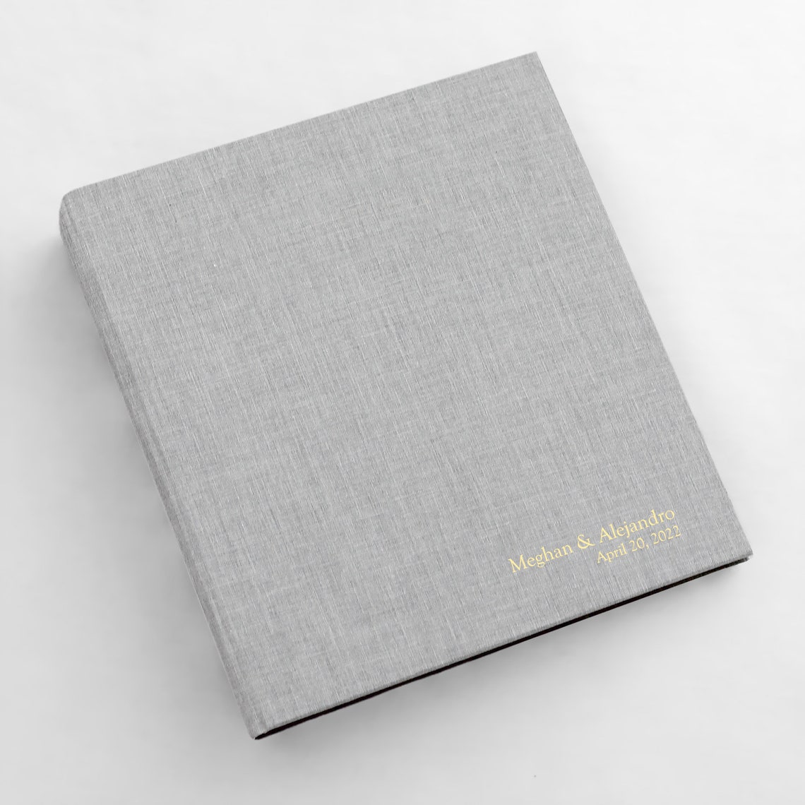 PERSONALIZED 4x6 Photo Binder With Dove Gray Cotton Cover - Etsy