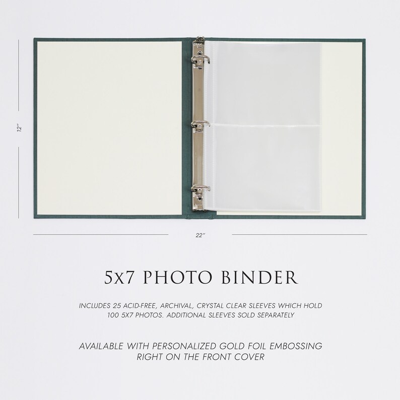 PERSONALIZED 5x7 Photo Binder With Natural Linen Cover Price - Etsy