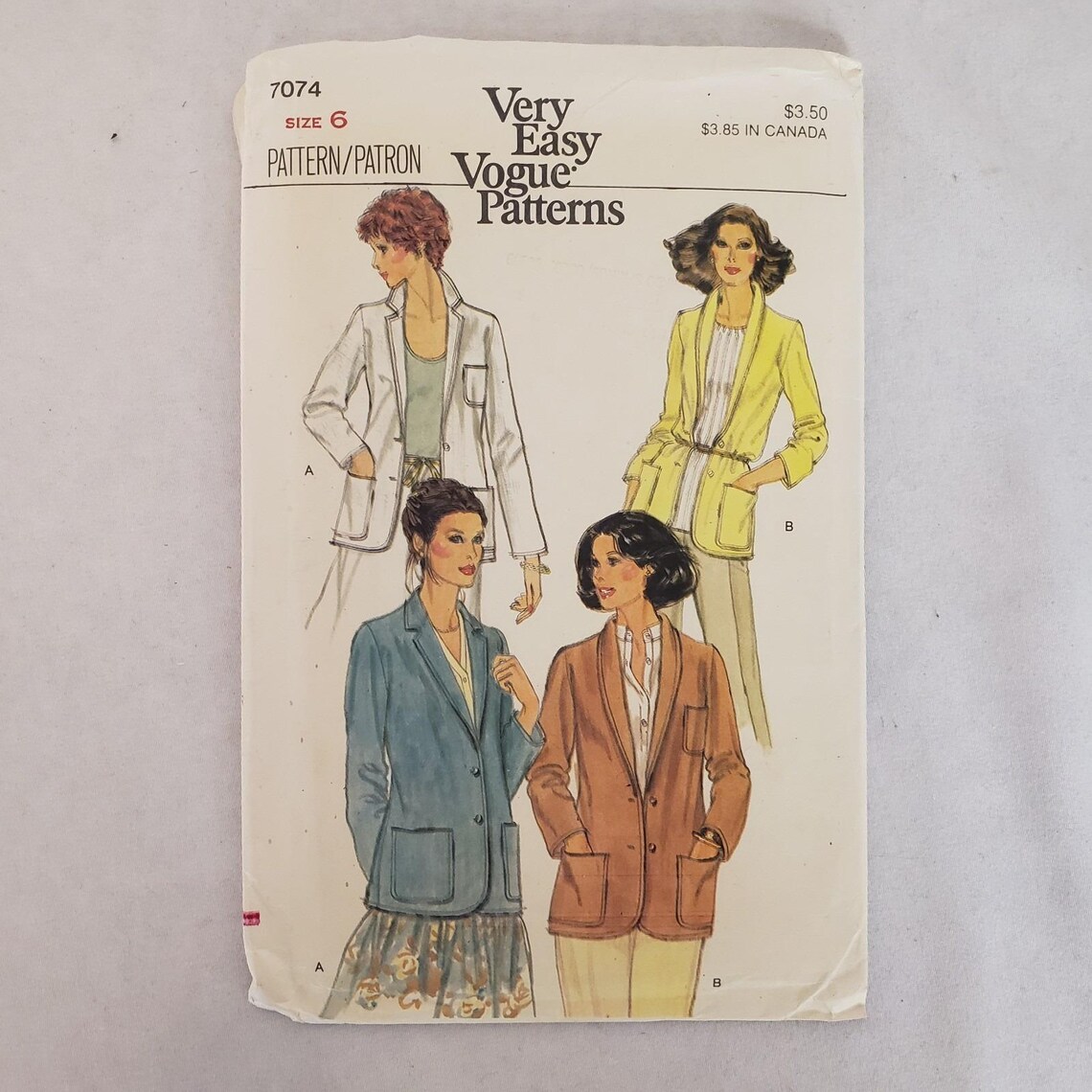 Vogue 70s Lot. Vogue Paris Original YSL 2060 + Very Easy Vogue 8152 ...