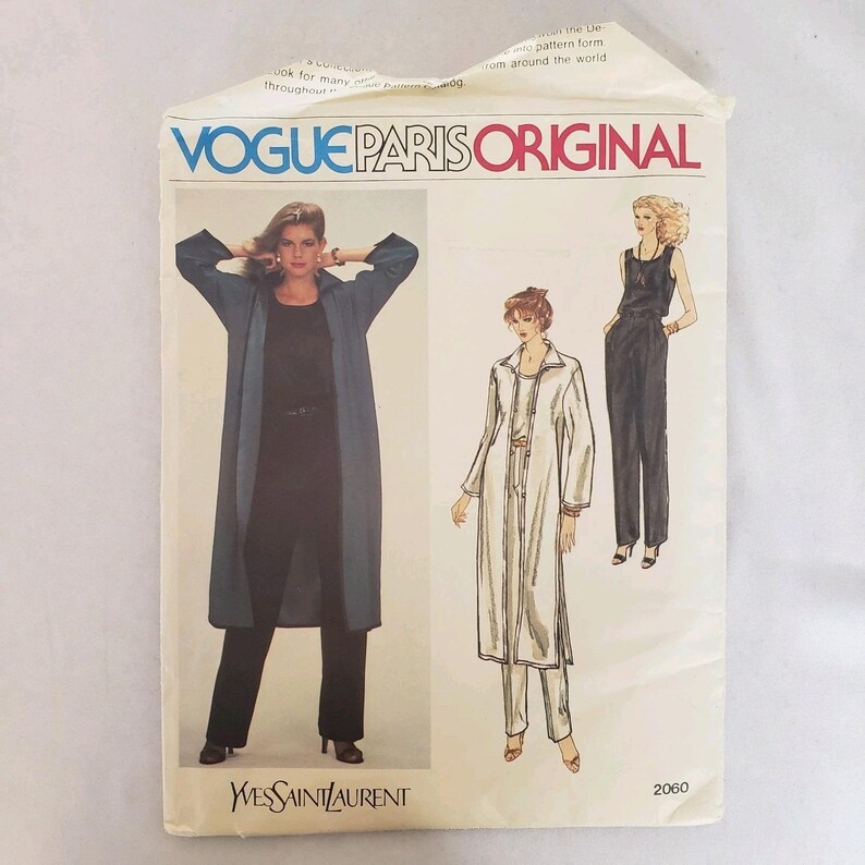 Vogue 70s Lot. Vogue Paris Original YSL 2060 + Very Easy Vogue 8152 ...