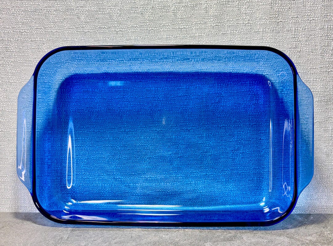 Vintage Pyrex Cobalt Blue 13x9 Glass Baking Dish – Model 233-R – 3 ...