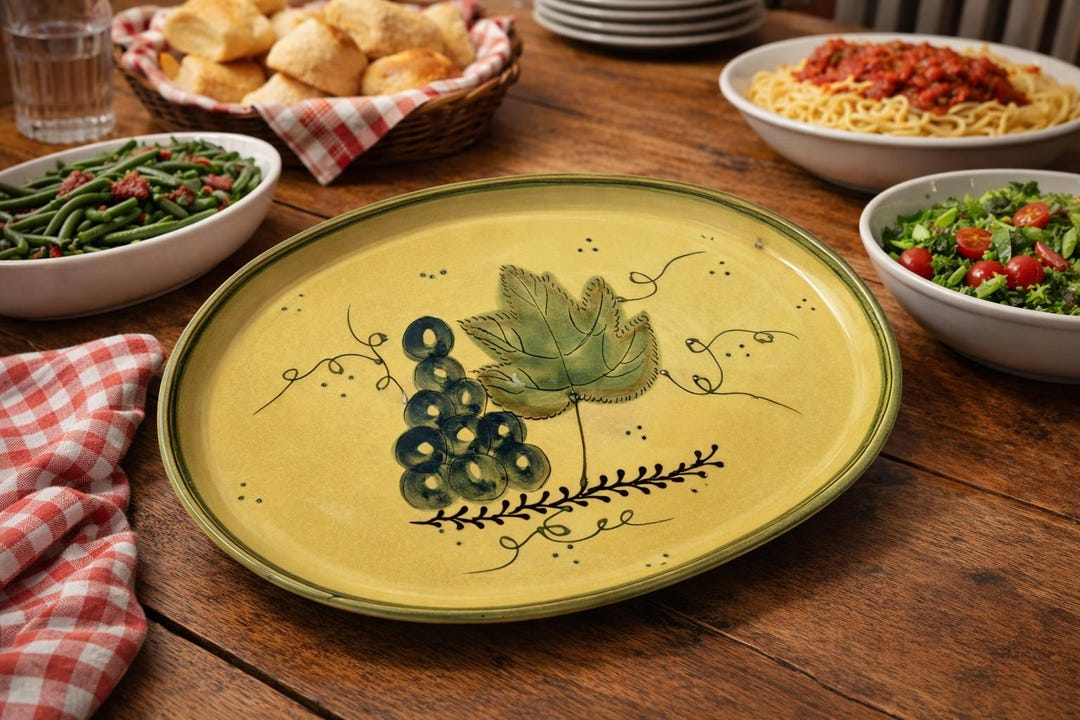 16” Hand-painted French Platter – “bon Appétit” | Romancing Provence ...