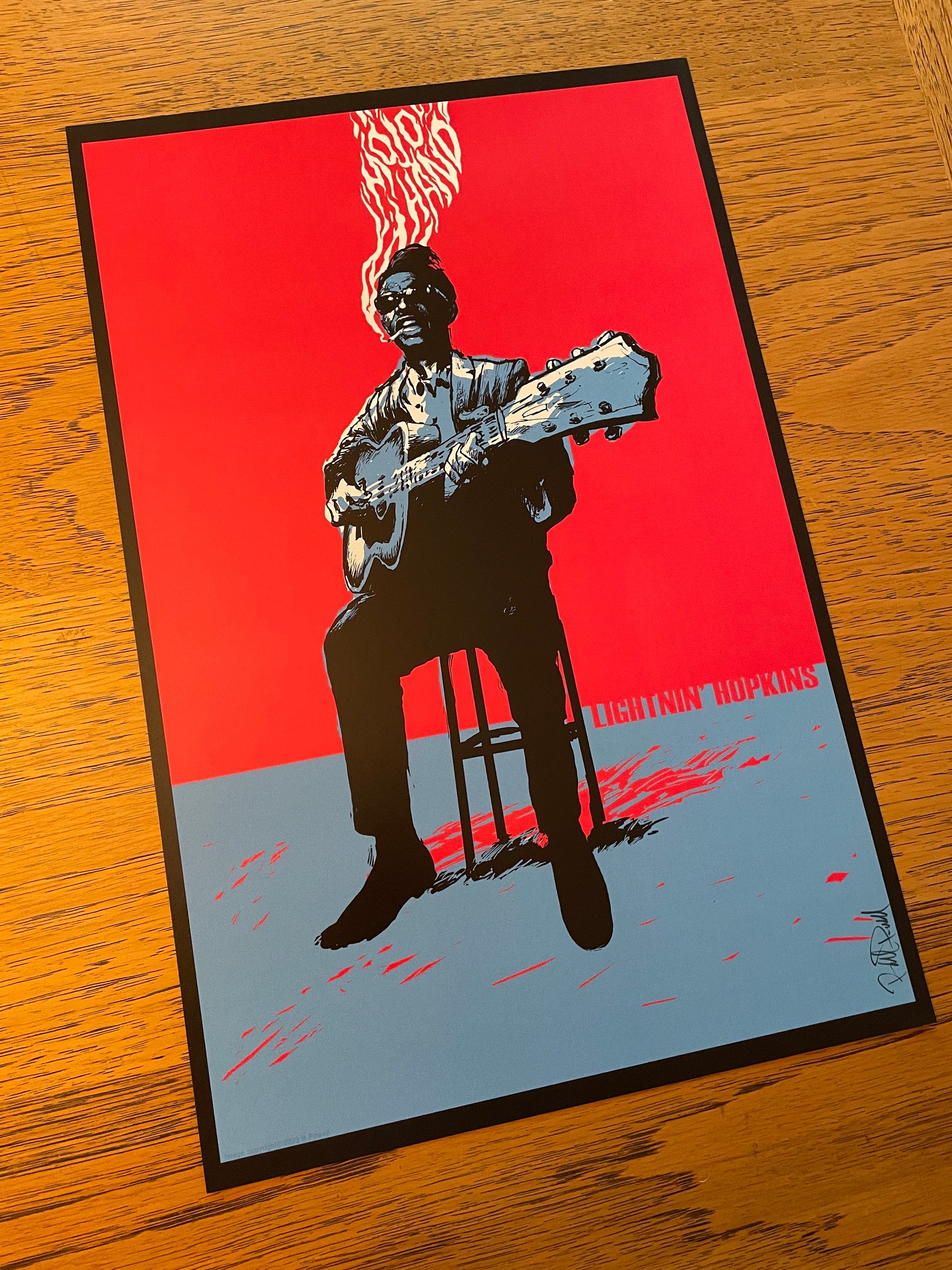 Lightning’ Hopkins 11X17 Signed Print - Etsy UK