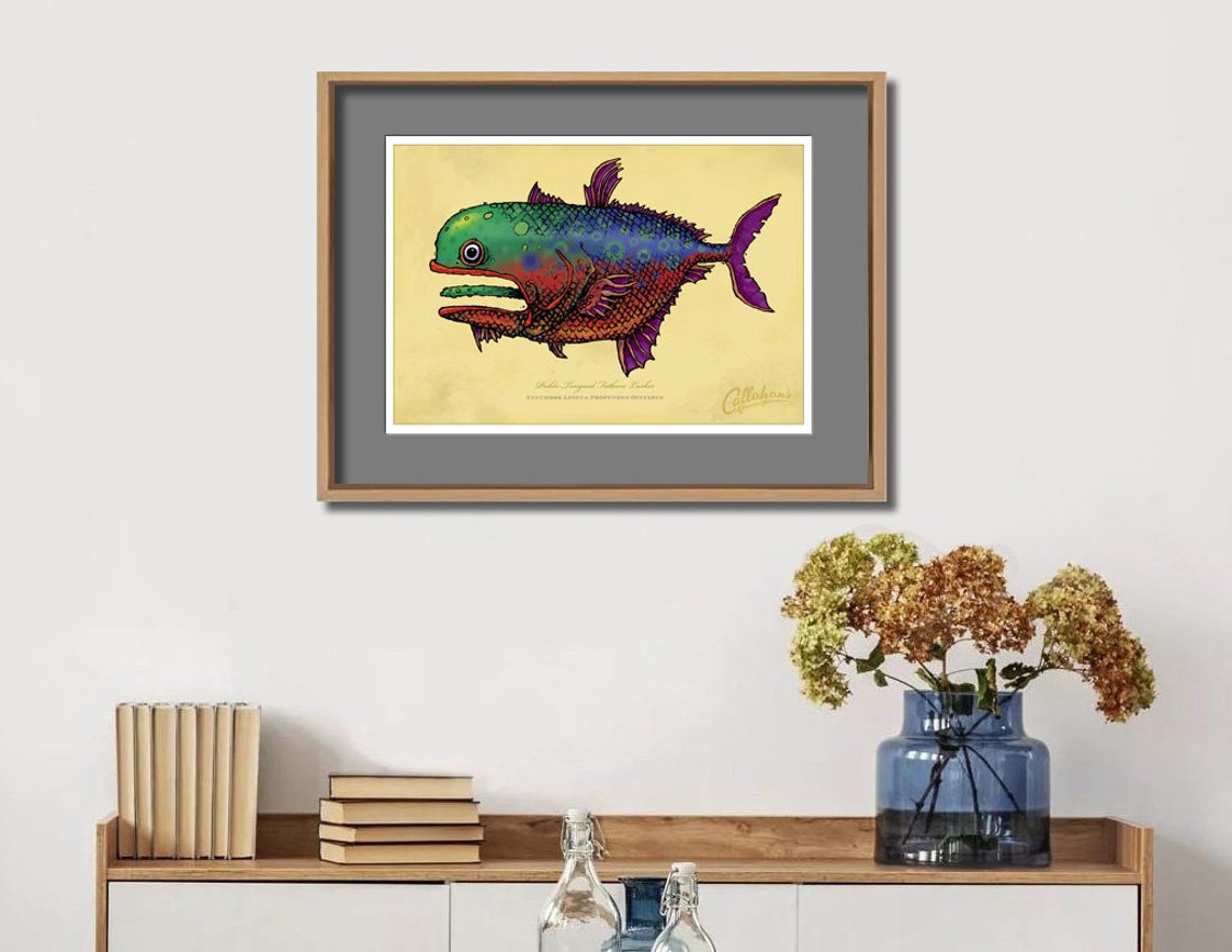 Pickle-tongued Fathom Lurker Signed Print on Bright Paper Using ...