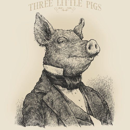 Oliver Pig Purveyor of Small Lumber. 8X10 Signed Print - Etsy