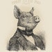 Oliver Pig Purveyor of Small Lumber. 8X10 Signed Print | Etsy