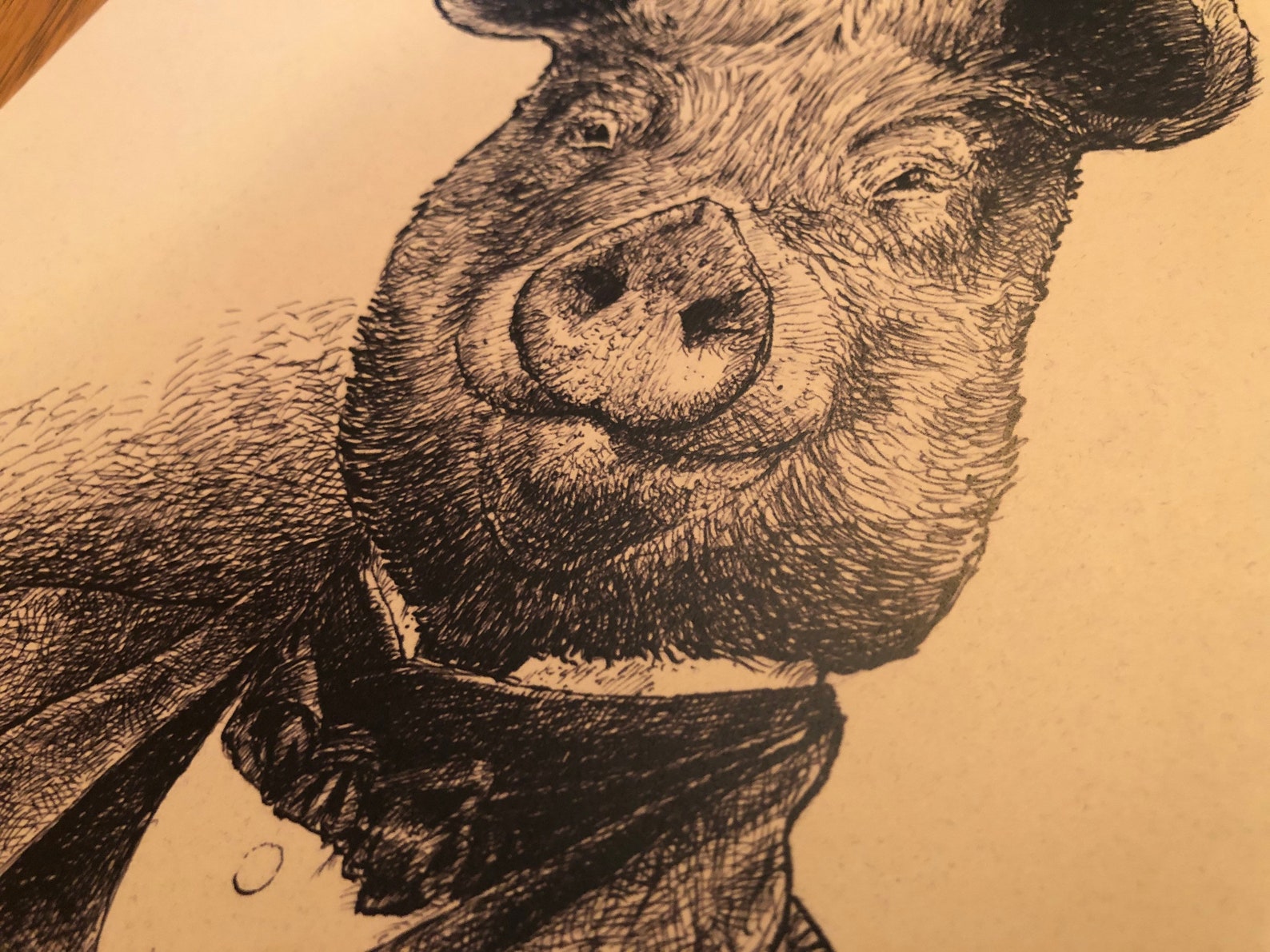 Edwin Pig, Straw Broker. 8X10 Signed Print - Etsy
