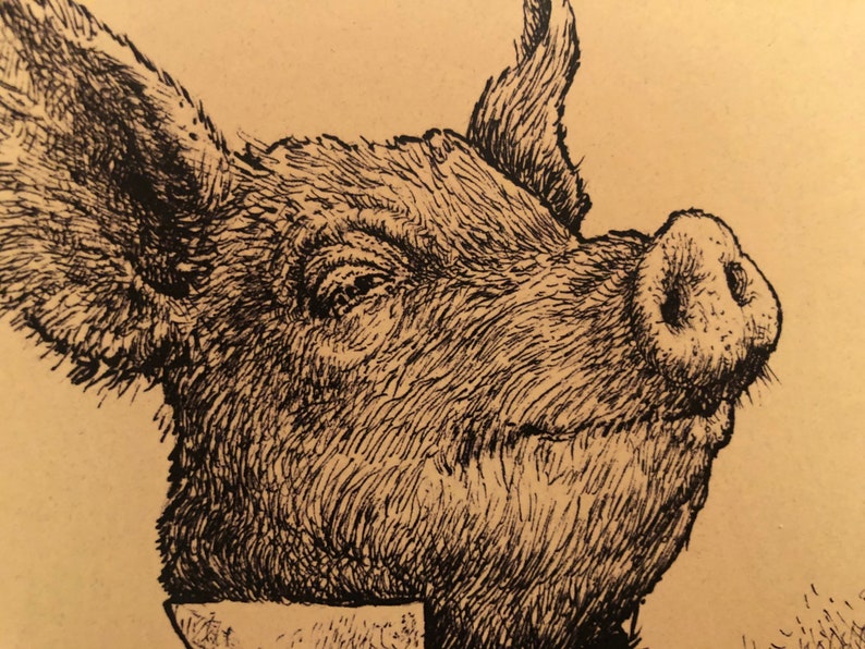 Oliver Pig Purveyor of Small Lumber. 8X10 Signed Print - Etsy