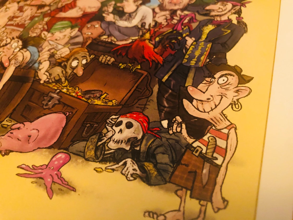 Blackbeard and Crew 11X14 Signed Print on Bright Paper Using - Etsy