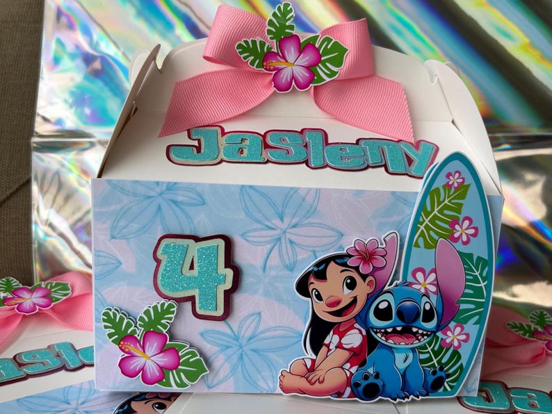 Personalized Lilo and Stitch Birthday Party Box - Etsy