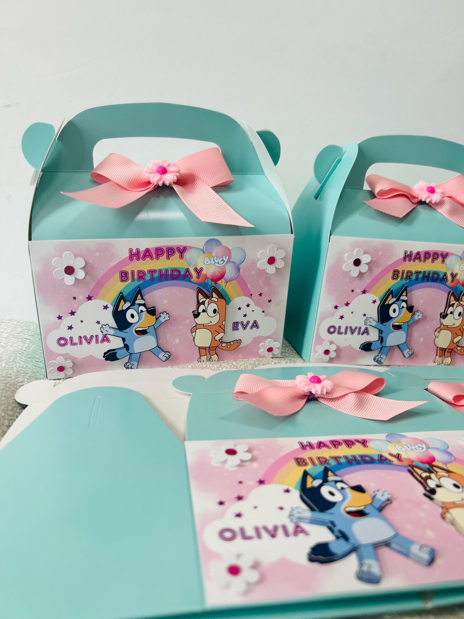 Personalized Bluey Birthday Party Favor Boxes - Etsy