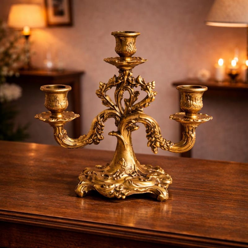 Vintage Style Candelabra - Etsy
