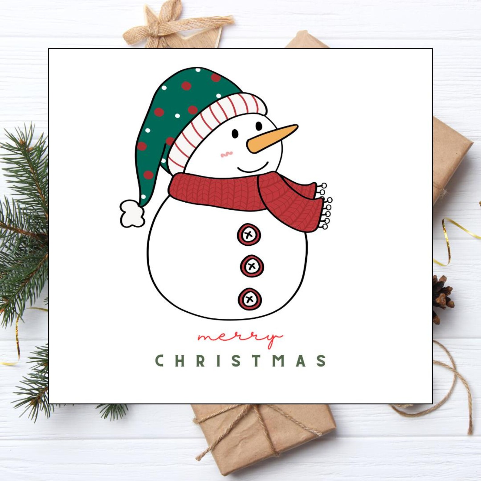 30 Printable Christmas Cards Bundle | DIY Digital Download Prints (PNG ...