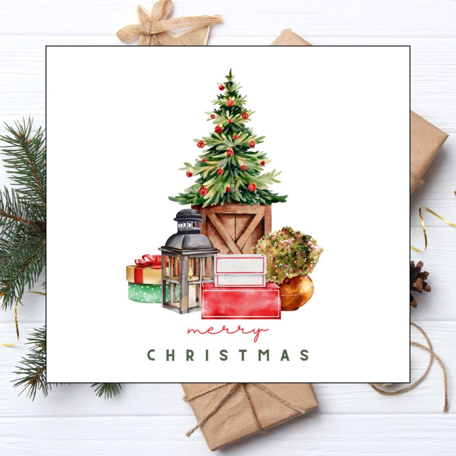 30 Printable Christmas Cards Bundle | DIY Digital Download Prints (PNG ...