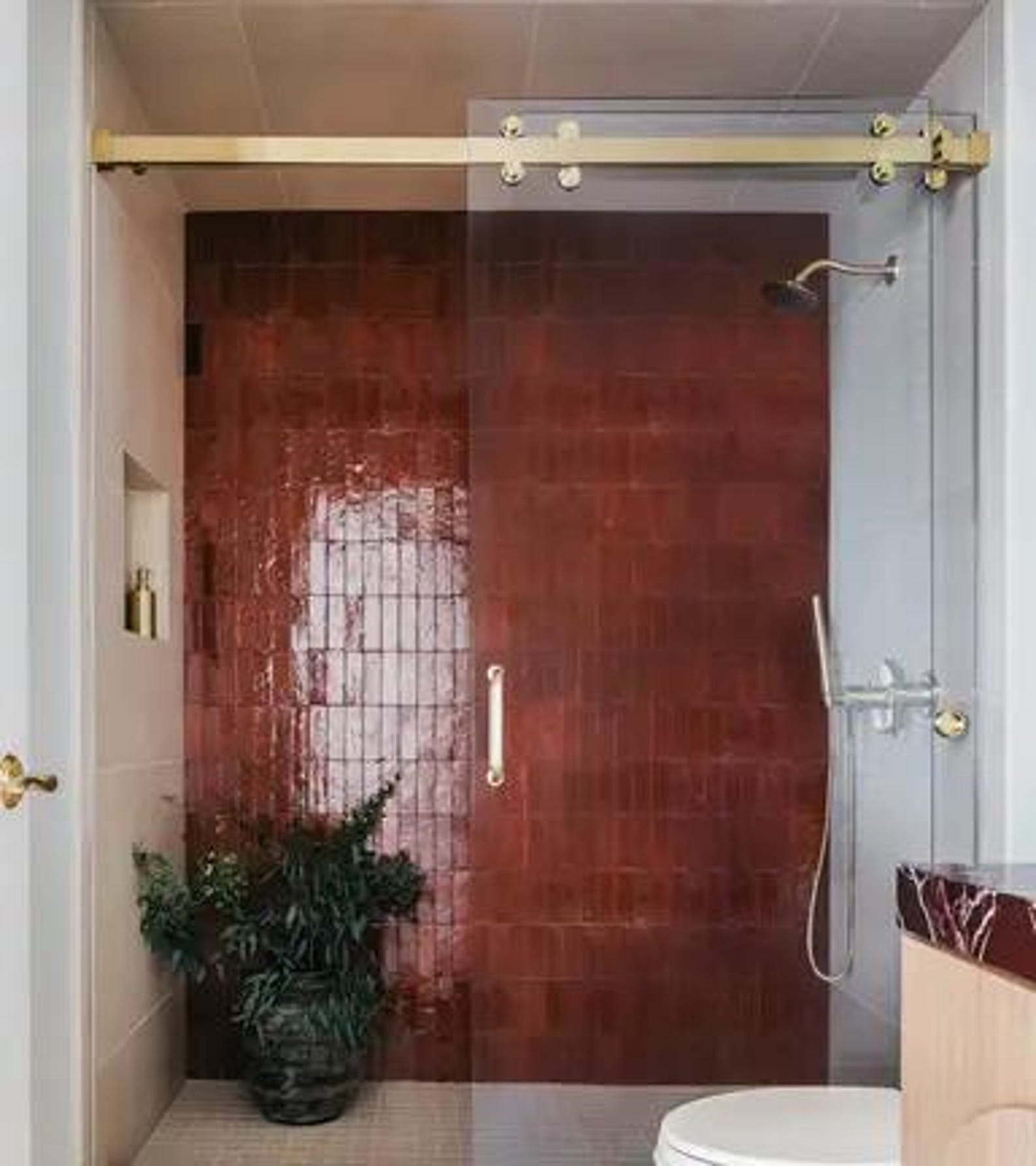 Mezcla de azulejos Terra Rosa Zellige – Auténtico Bejmat marroquí 2x6 ...