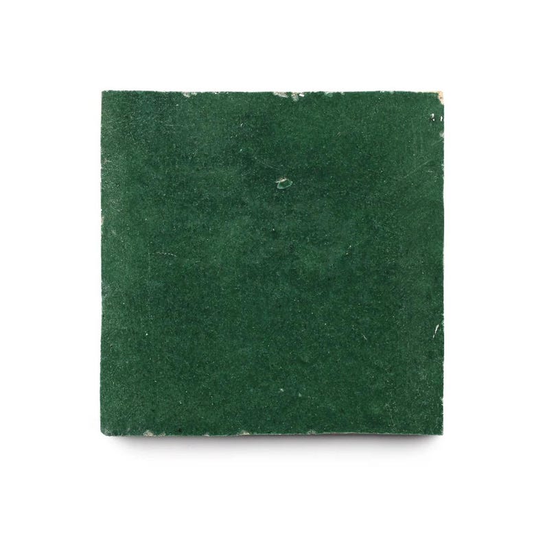 Moroccan Dark Green Zellige – Luxury Handmade Tile for Kitchens ...