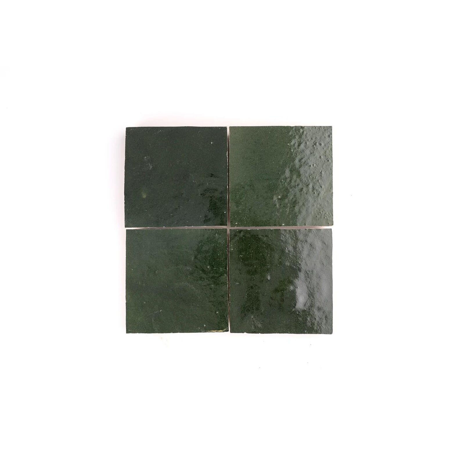 Emerald Green Zellige Tiles 4x4 - Handmade Moroccan Mosaic - Etsy