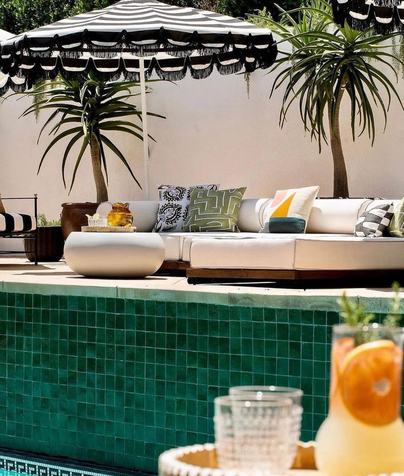 Moroccan Dark Green Zellige – Luxury Handmade Tile for Kitchens ...