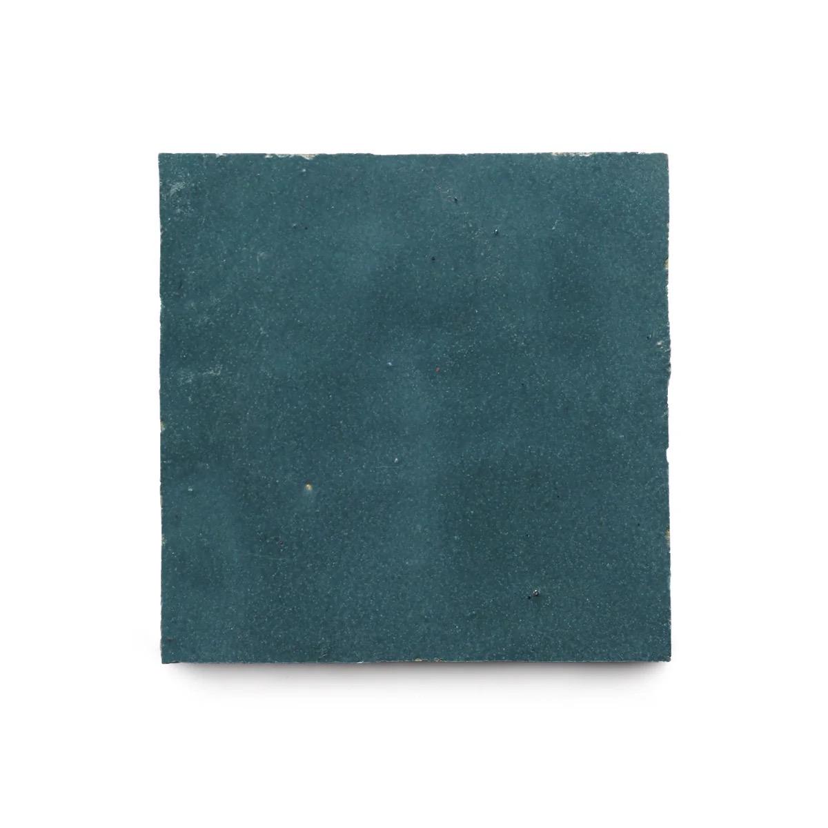 Aegean Blue Zellige Tiles 4x4” – Handmade Moroccan Tiles for Kitchen ...