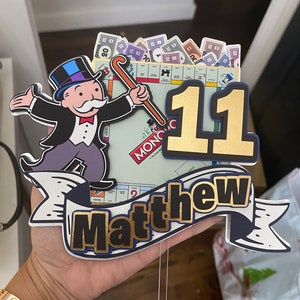 Monopoly Game Cake Topper , Boardgame, Cake Topper - Etsy