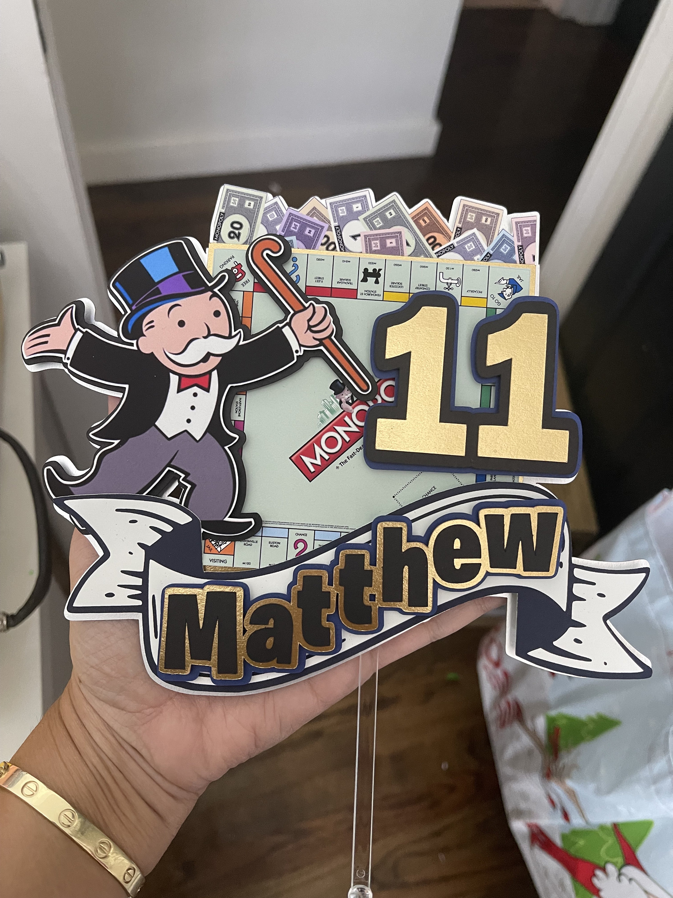 Monopoly Game Cake Topper: Boardgame Party Decoration - Etsy