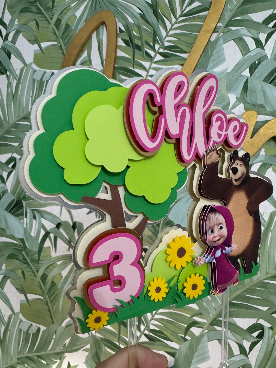 Masha and the Bear Cake Topper: 7 Inch Party Decoration - Etsy