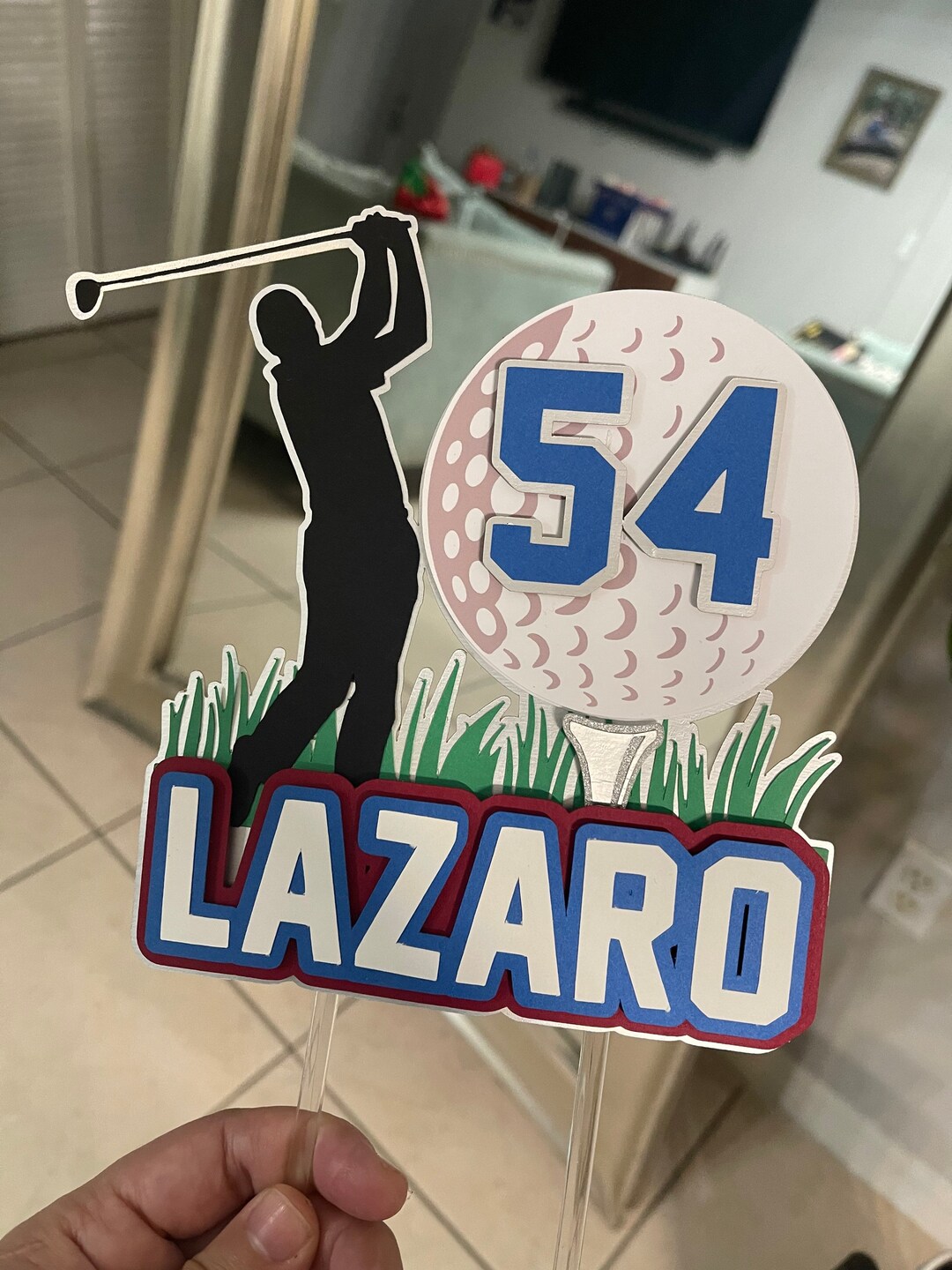 Golf Cake Topper - Etsy