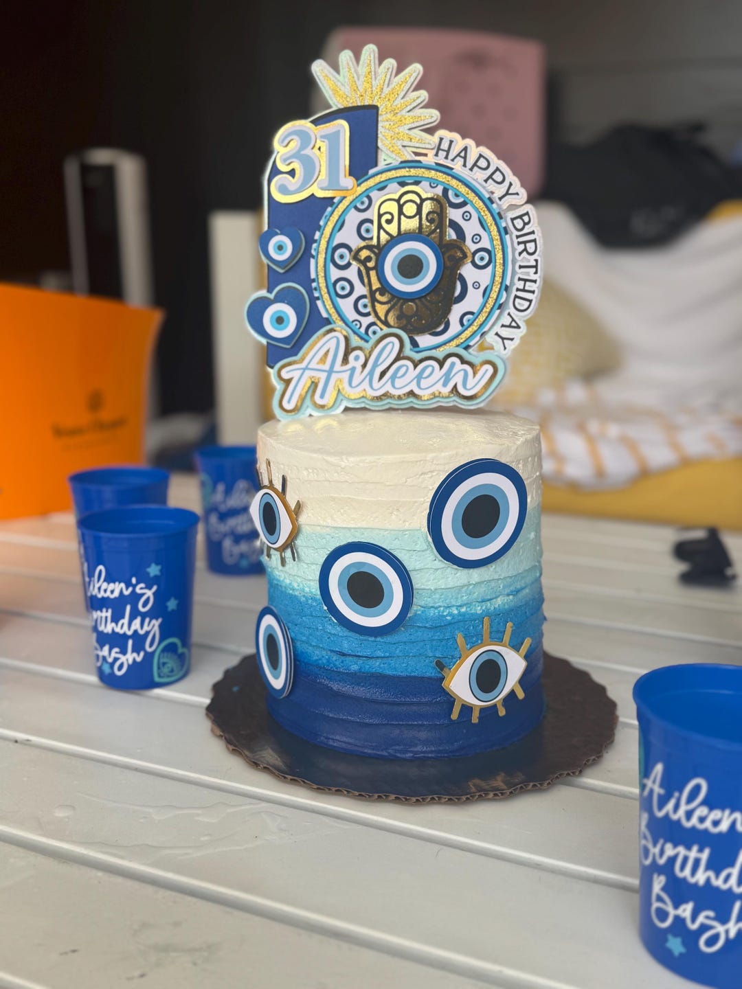 Evil Eye Cake Topper - Etsy