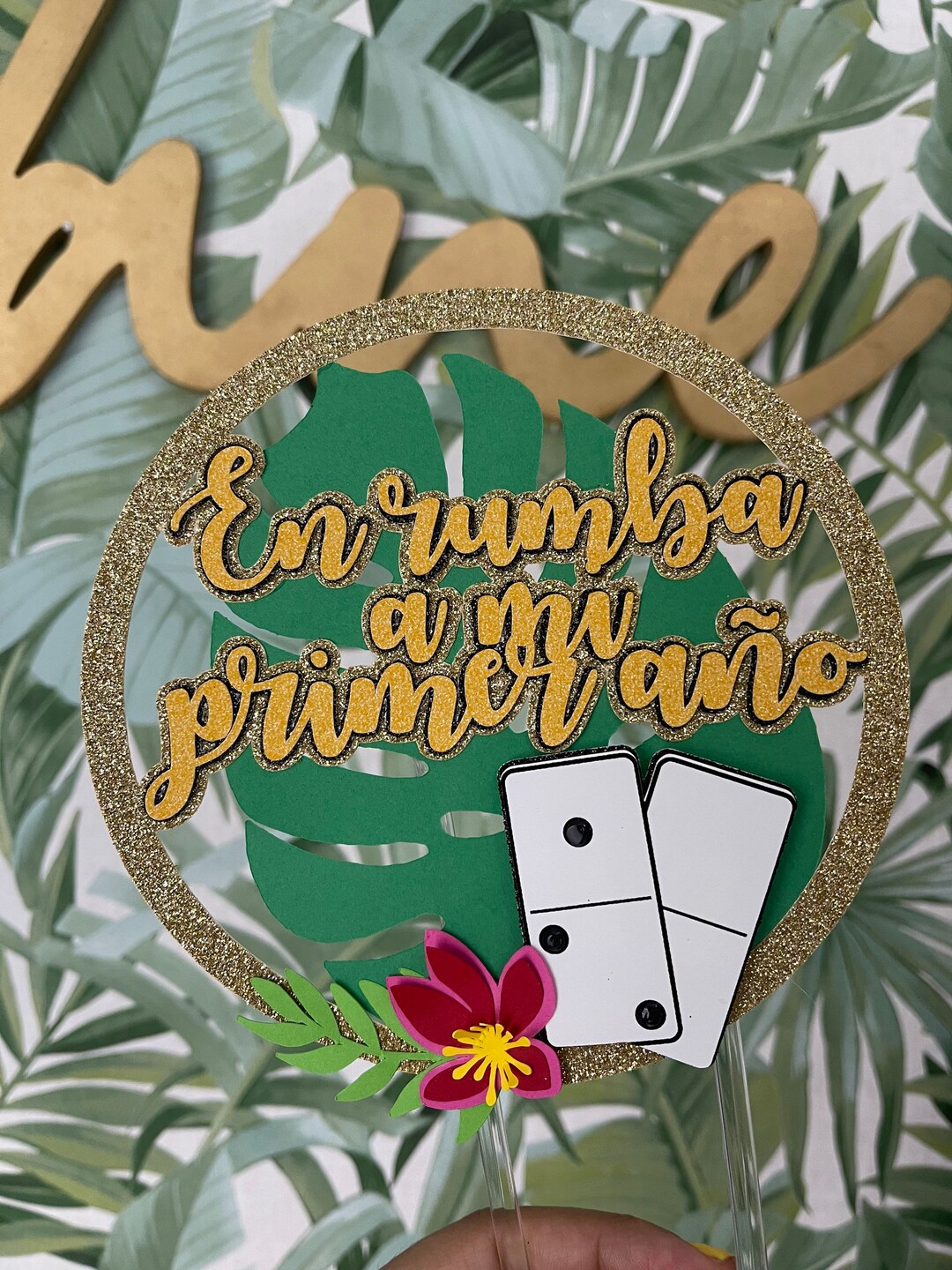 1/2 Birthday Cake Topper Cuban - Etsy