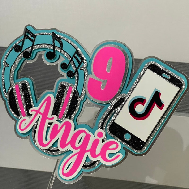 Tik Tok Cake Topper - Etsy