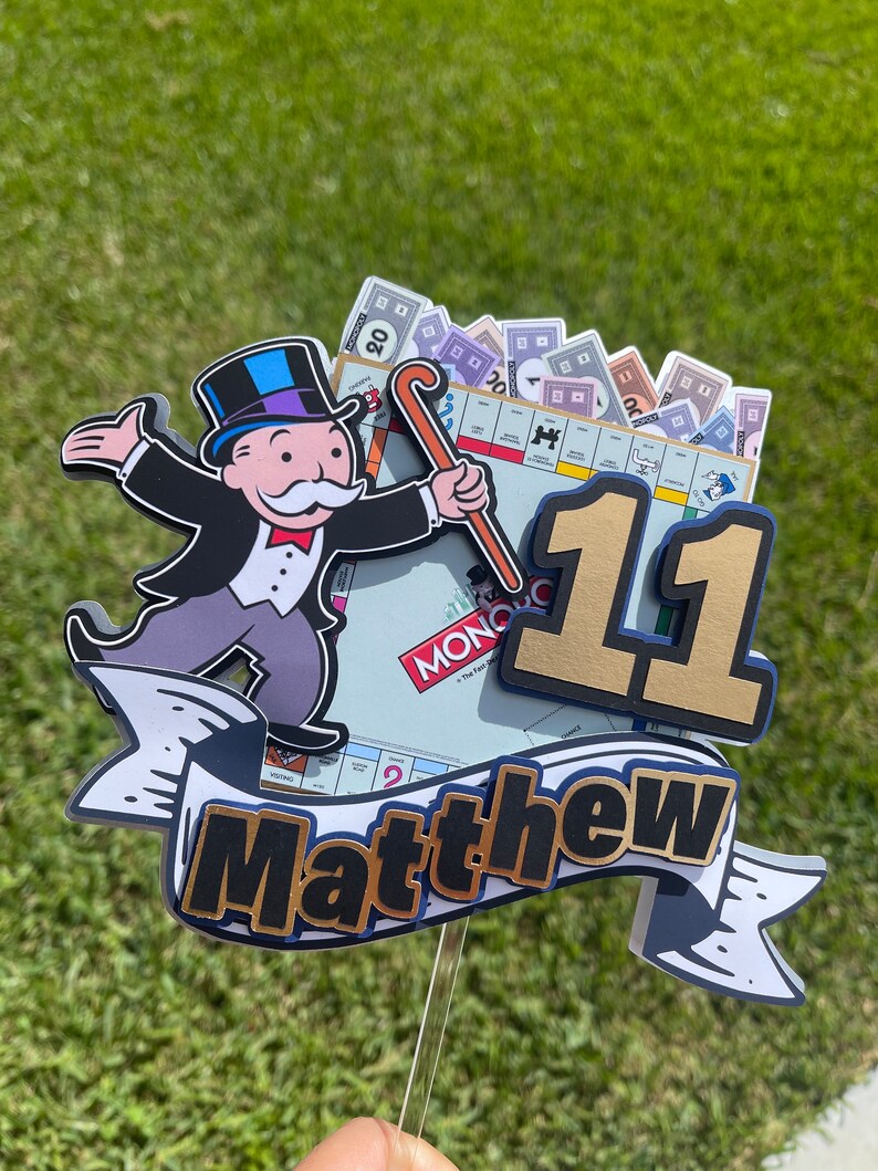 Monopoly Game Cake Topper , Boardgame, Cake Topper - Etsy