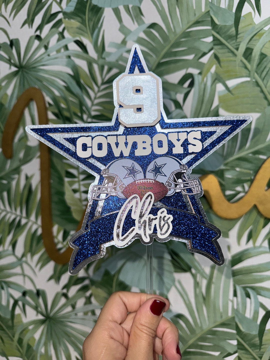 Cowboys Cake Topper - Etsy