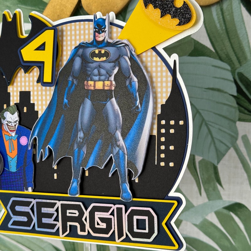 Batmans Cake Topper - Etsy